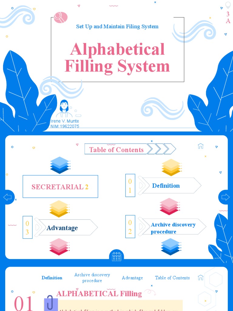 Alphabetical Filing System | PDF | Computer Data | Computing