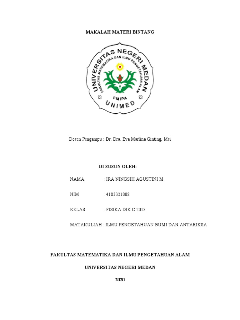 Makalah Materi Bintang | PDF