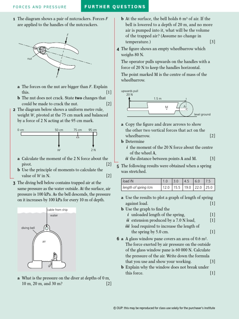 II The Distance Between Points A and M.: Load /N Length of Spring /CM ...