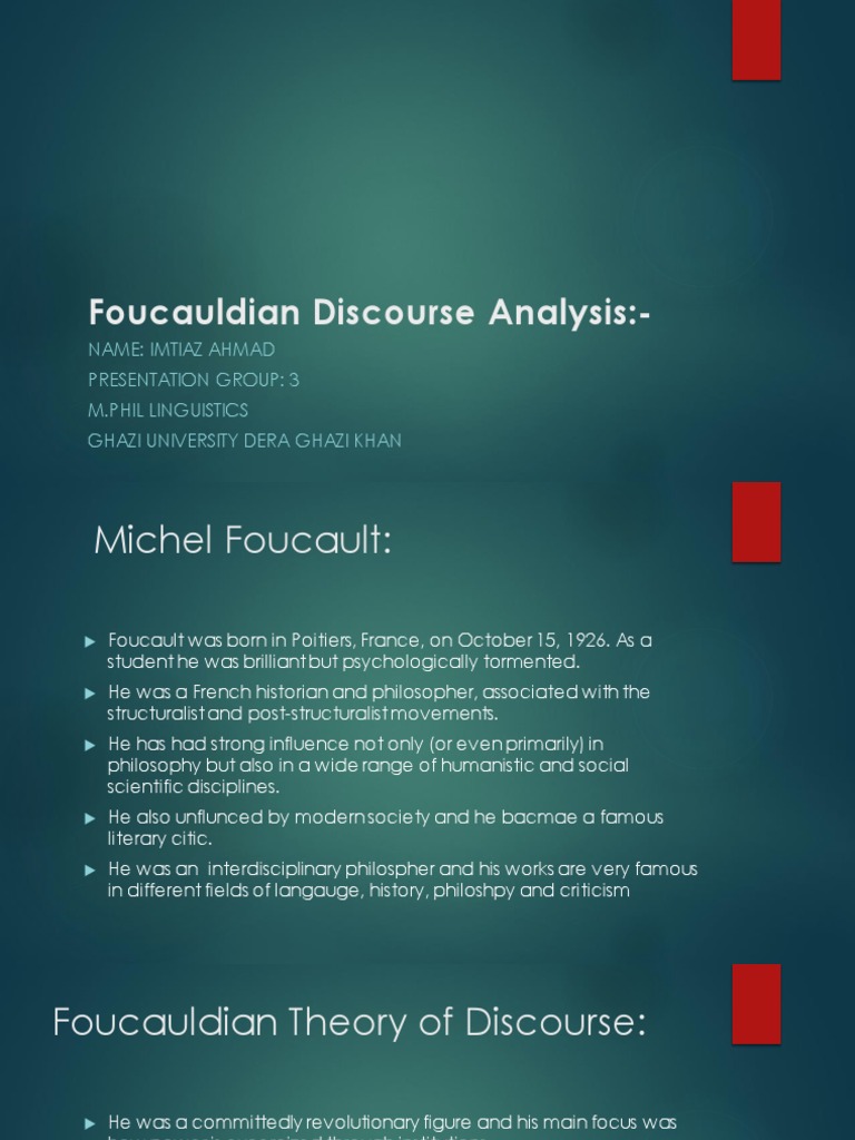 Understanding Foucault's Discourse Theory | PDF | Discourse | Michel ...