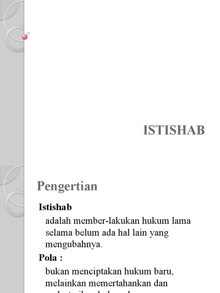 ISTISHAB | PDF