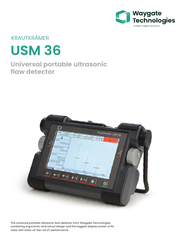 Krautkramer USM36 Ultrasonic Flaw Detector Brochure | PDF | Computer ...