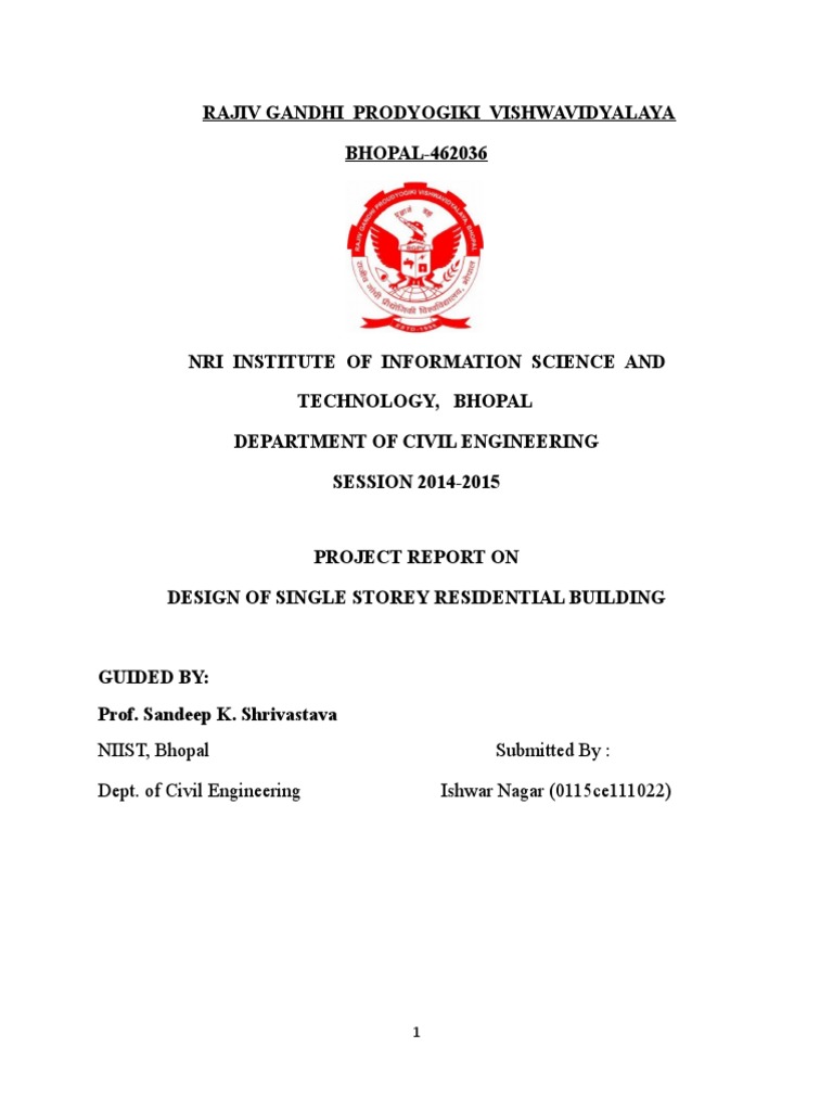 Single Storey Residential Building Design | PDF | Building Engineering ...