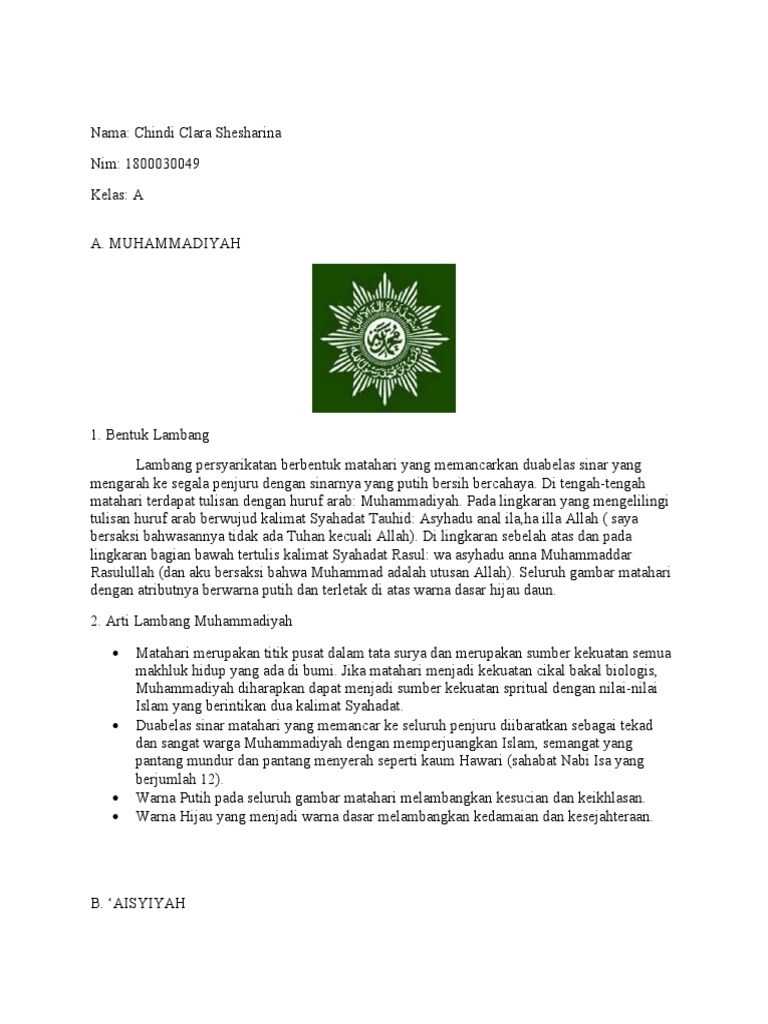 Chindi Clara Shesharina - 1800030049 | PDF | Ilmu Sosial