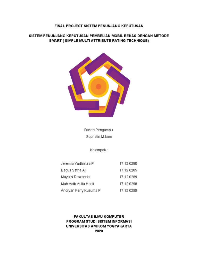 FP SPK Penjualan Mobil Bekas Metode Smart | PDF