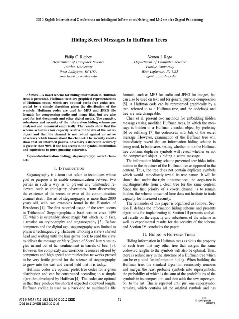 Huffman Code Paper | PDF | Applied Mathematics | Computing