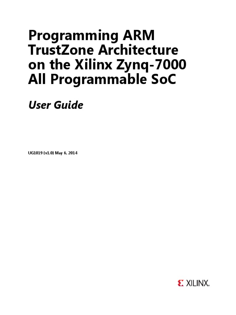 Ug1019 Zynq Trustzone | PDF | Cpu Cache | Arm Architecture
