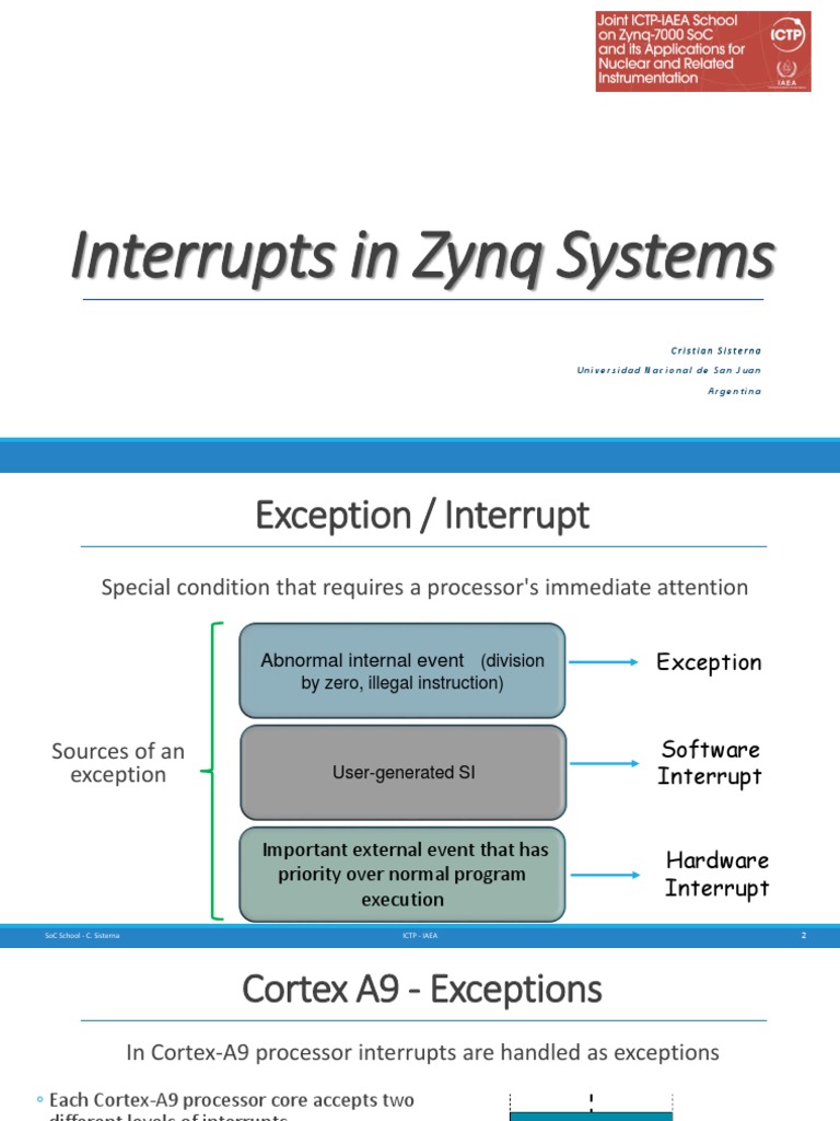 An Overview Of Interrupts And The Generic Interrupt Controller In Zynq Systems Pdf System On 