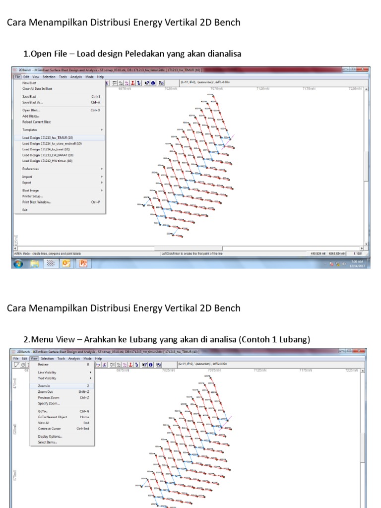 Cara Menampilkan Distribusi Energy Vertikal 2D Bench | PDF