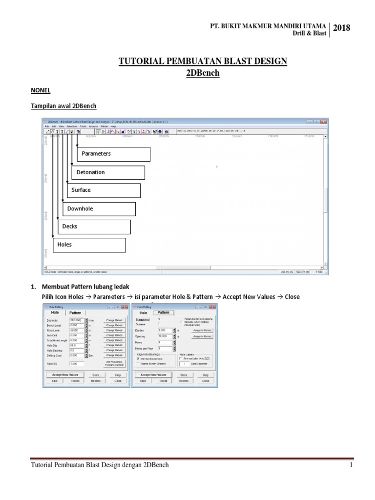 Tutorial Blast Design - 2DBench | PDF