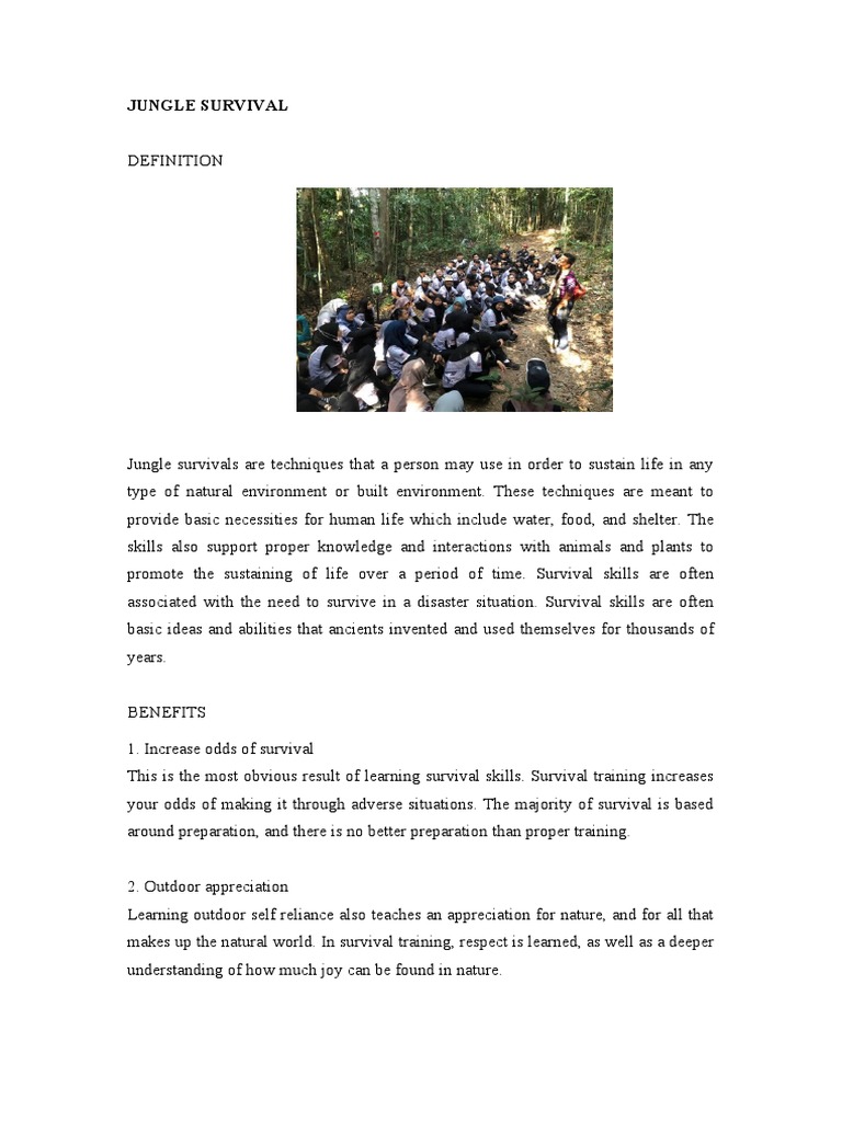 Jungle Survival | PDF | Knot | Rope