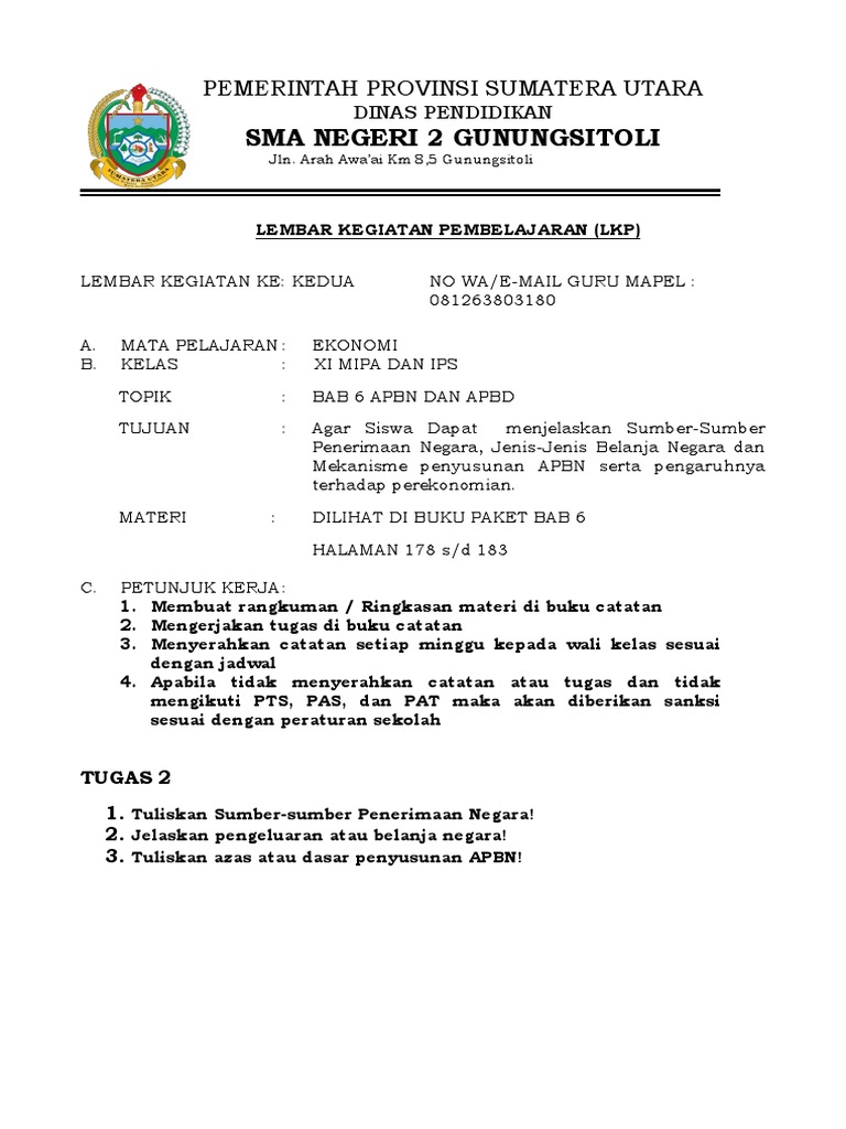 LKPD Daring Dan Luring KLS XI 2 | PDF