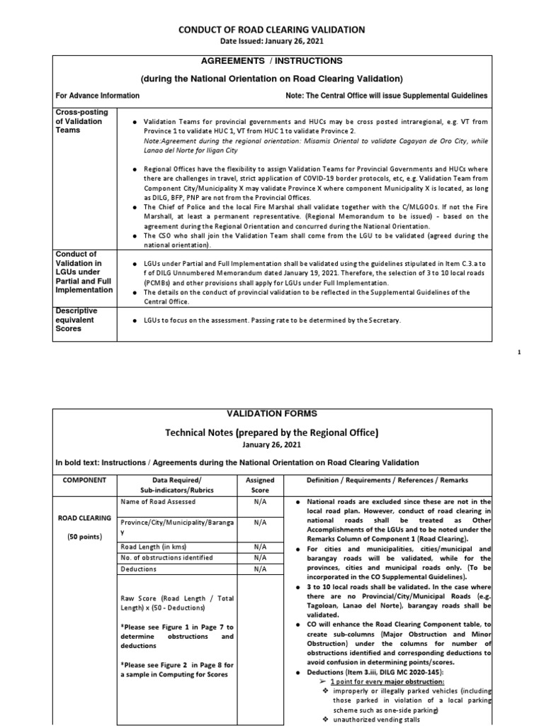 Road Clearing Technical Notes and Others | PDF | Local Ordinance | Business
