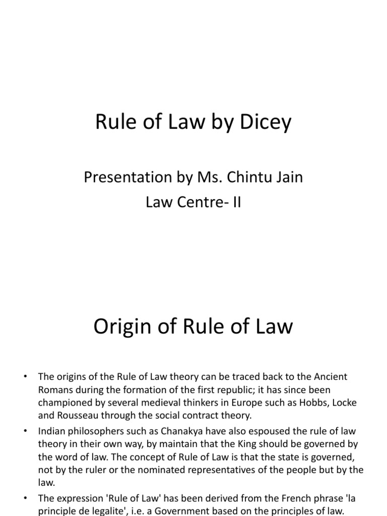 Rule of Law and Its Critical Analysis | PDF | Rule Of Law | Legislature