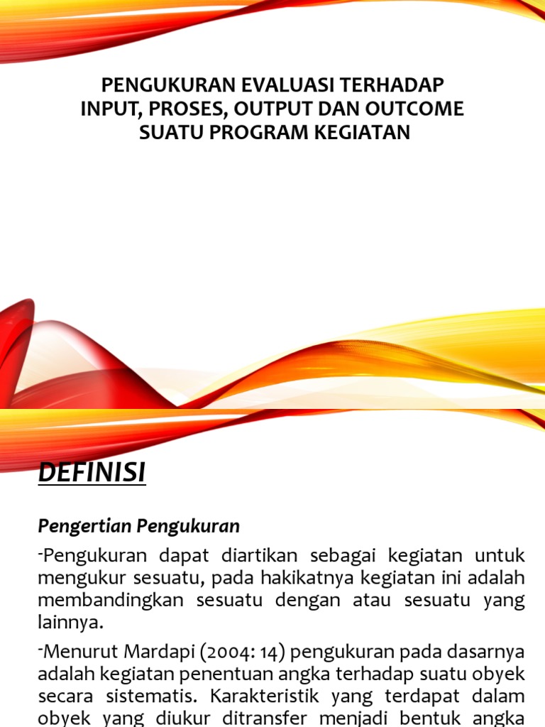 Input Proses Output Outcome | PDF