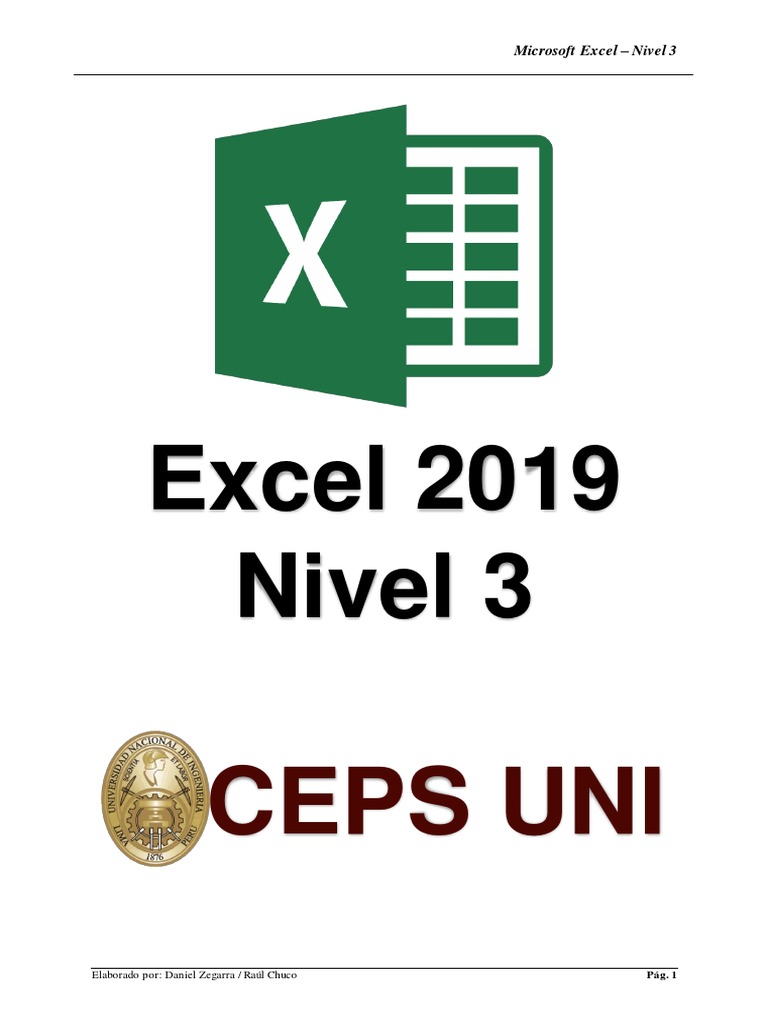 Manual Excel Nivel 3 - 2019 | Descargar gratis PDF | Macro (informática) | Microsoft Excel
