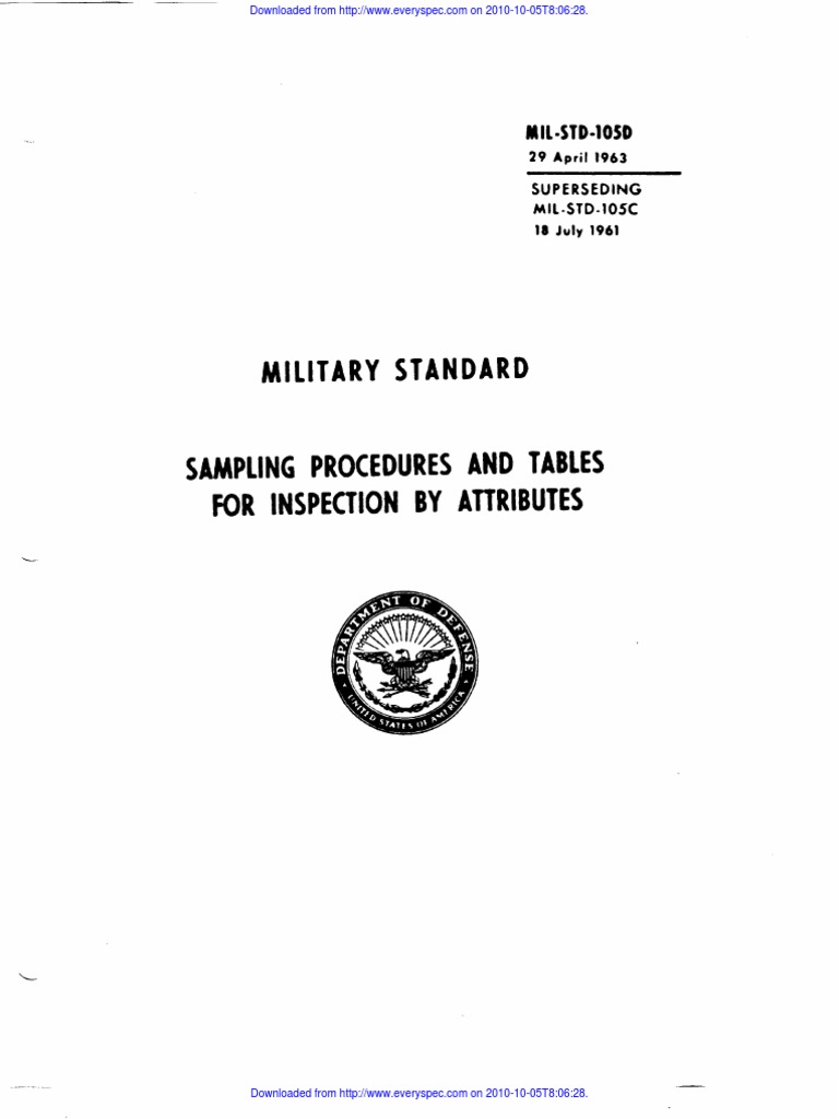 Military Sampling Procedures Guide | PDF | Sampling (Statistics ...