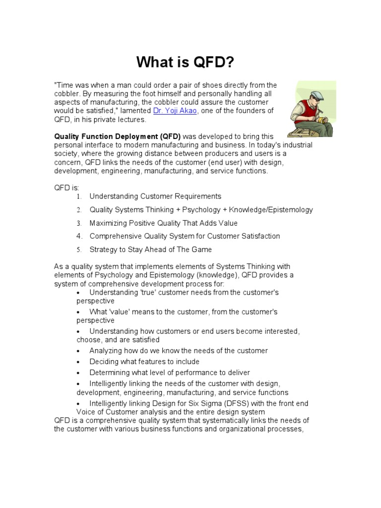 What Is QFD | PDF | Matrix (Mathematics) | Business Process