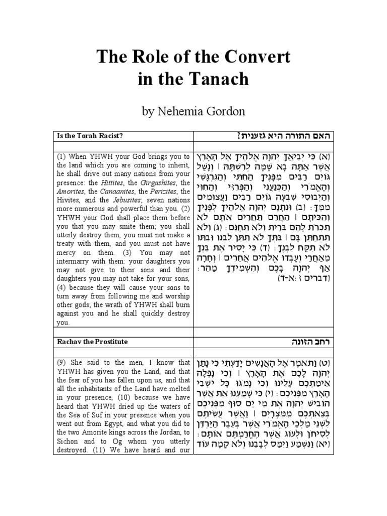 Convert in The Tanach | PDF