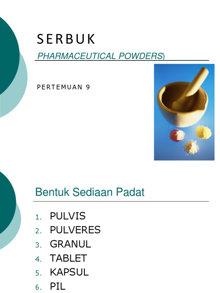 Serbuk (Pulvis-Pulveres) | PDF