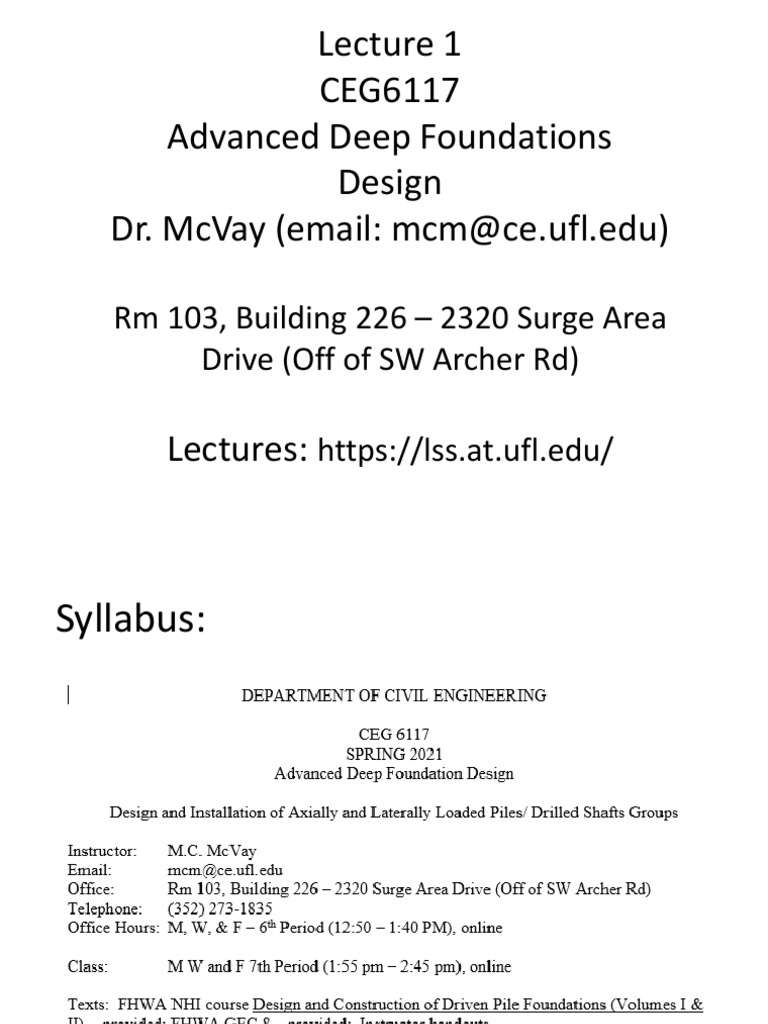 Advanced Deep Foundations Design: An Overview of Deep Foundation Types ...