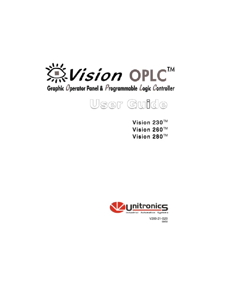 Vision230-260-280 - User Guide | PDF | Programmable Logic Controller ...
