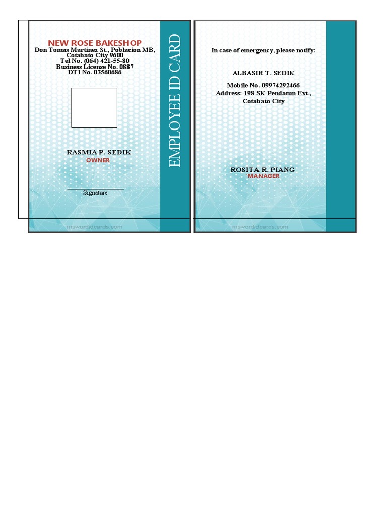 Employee Id 91 | PDF