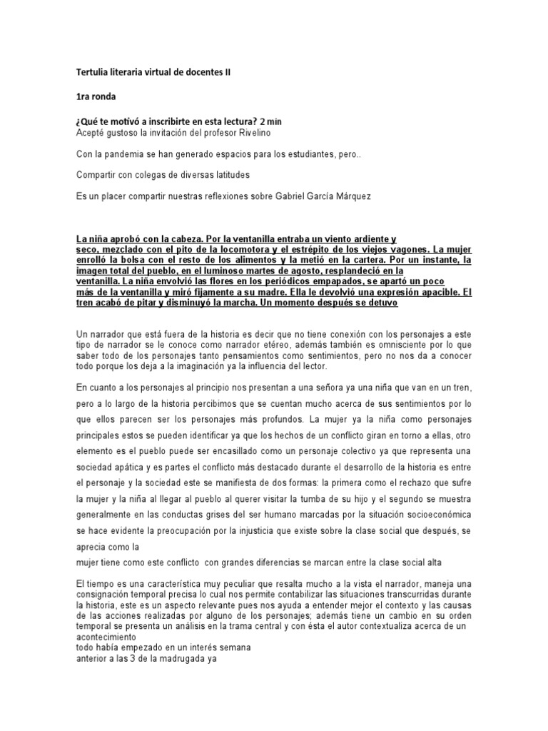 Análisis de "La Siesta del Martes" | PDF