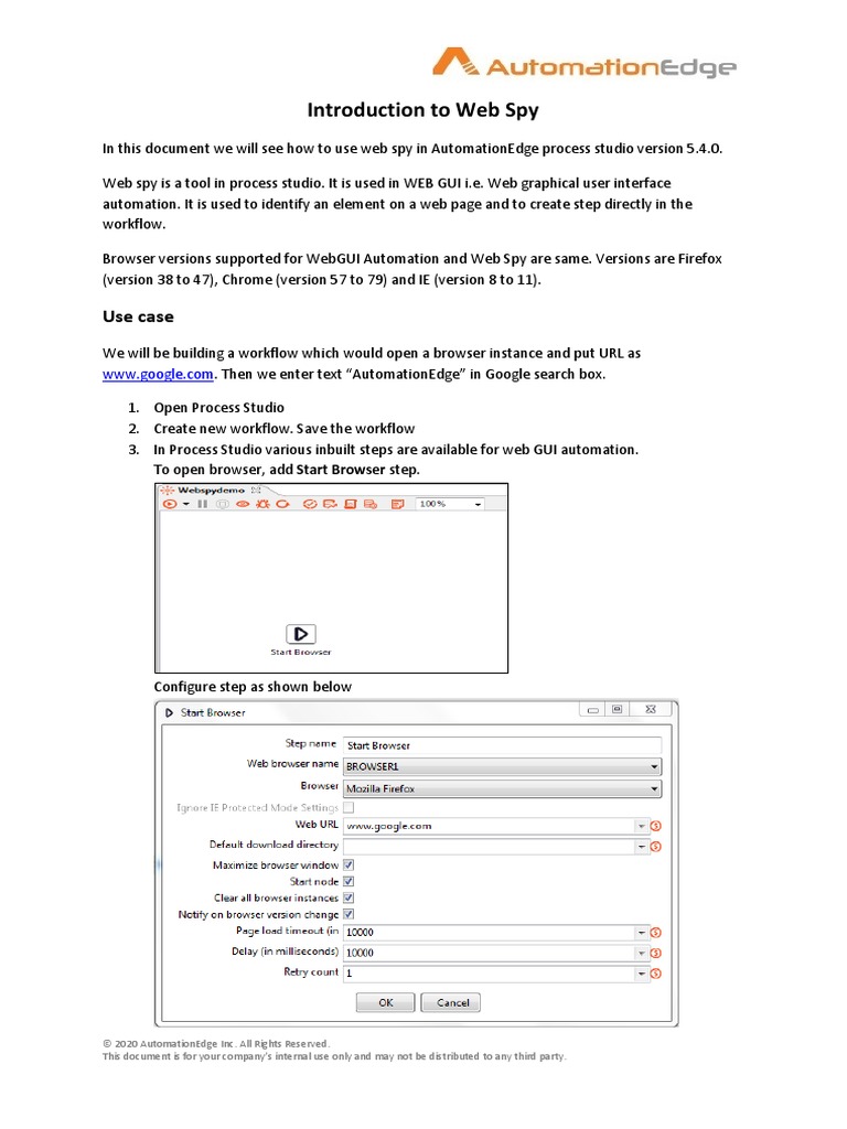 Web Spy Introduction AE 5.4 Document | Download Free PDF | Graphical User Interfaces | World ...
