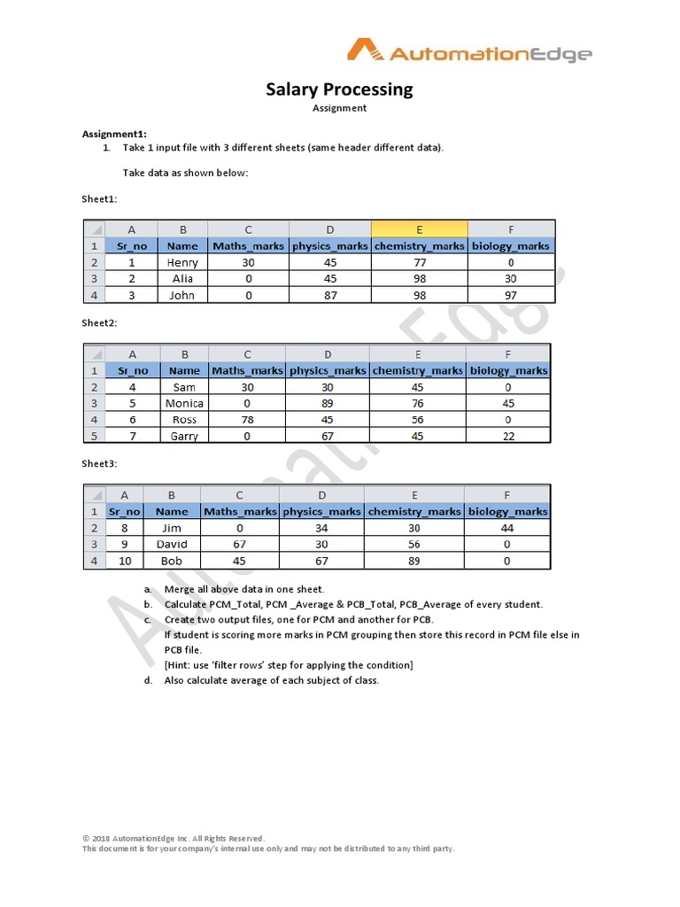 SalaryProcessing - Assignment For Practice | PDF | Computers
