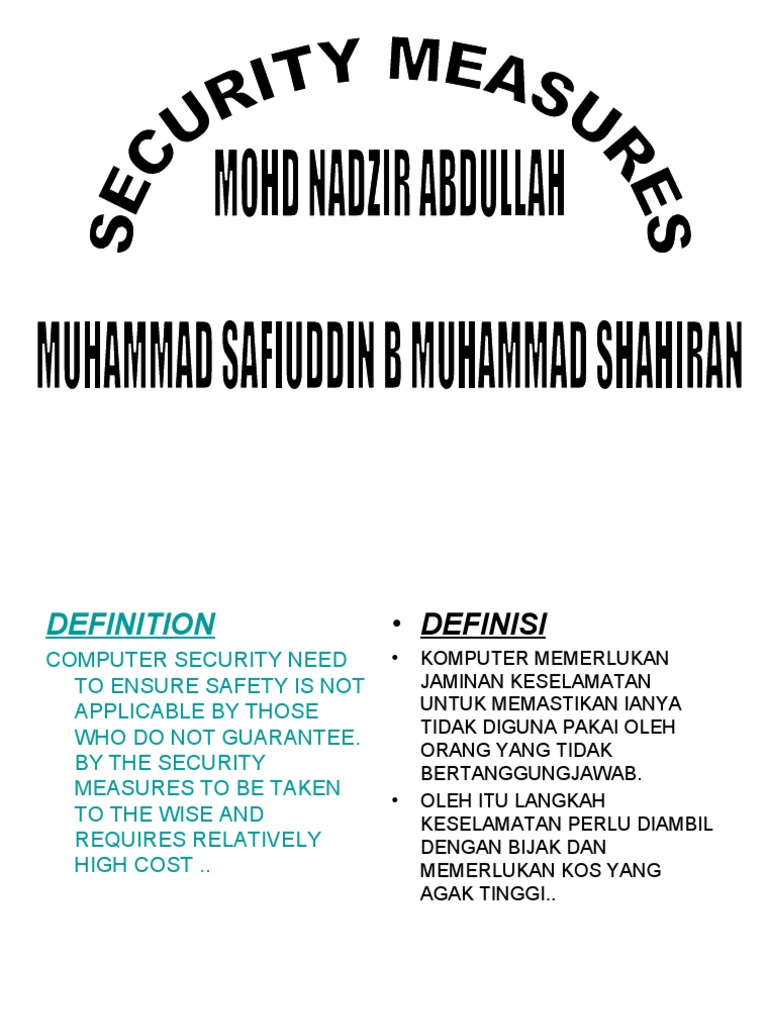 Security Measures | PDF