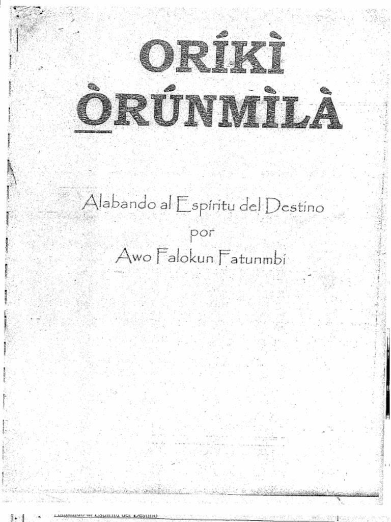 Oriki Orumila | PDF