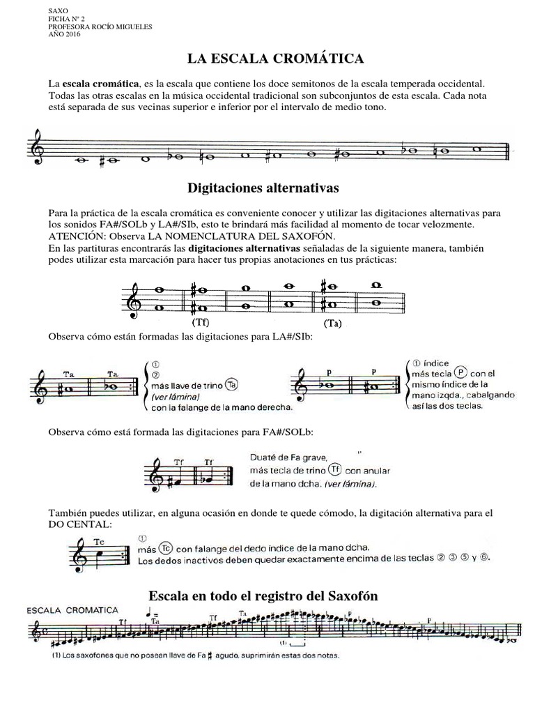 N02 La Escala Cromática | PDF