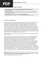 Semi-Structured Interview: A Methodological Re Ection On The ...