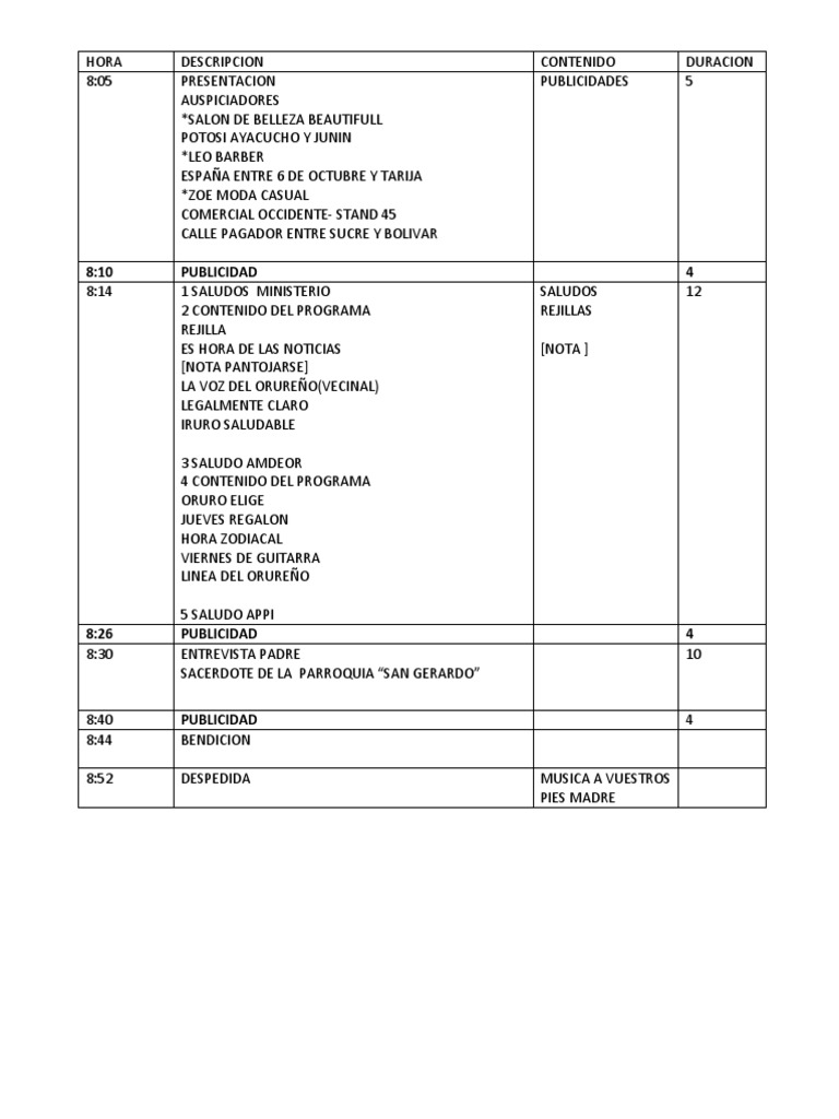 Guia de Programacion TV | PDF