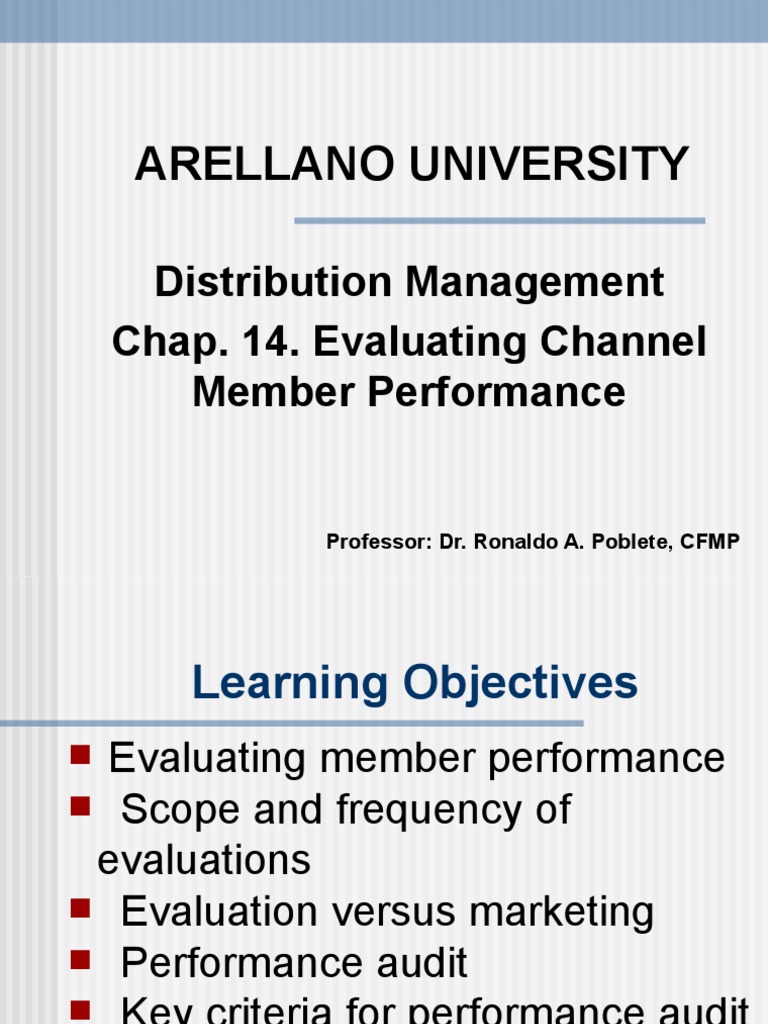 Evaluating Channel Member Performance: A Comprehensive Framework for ...