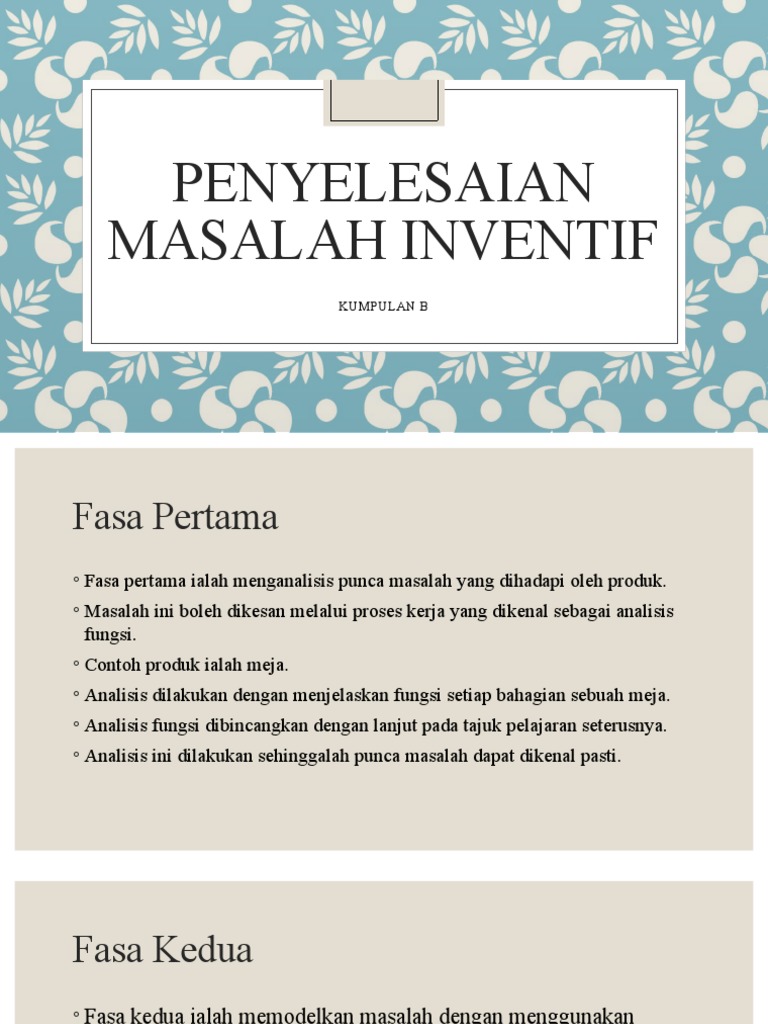 Penyelesaian Masalah Inventif | PDF