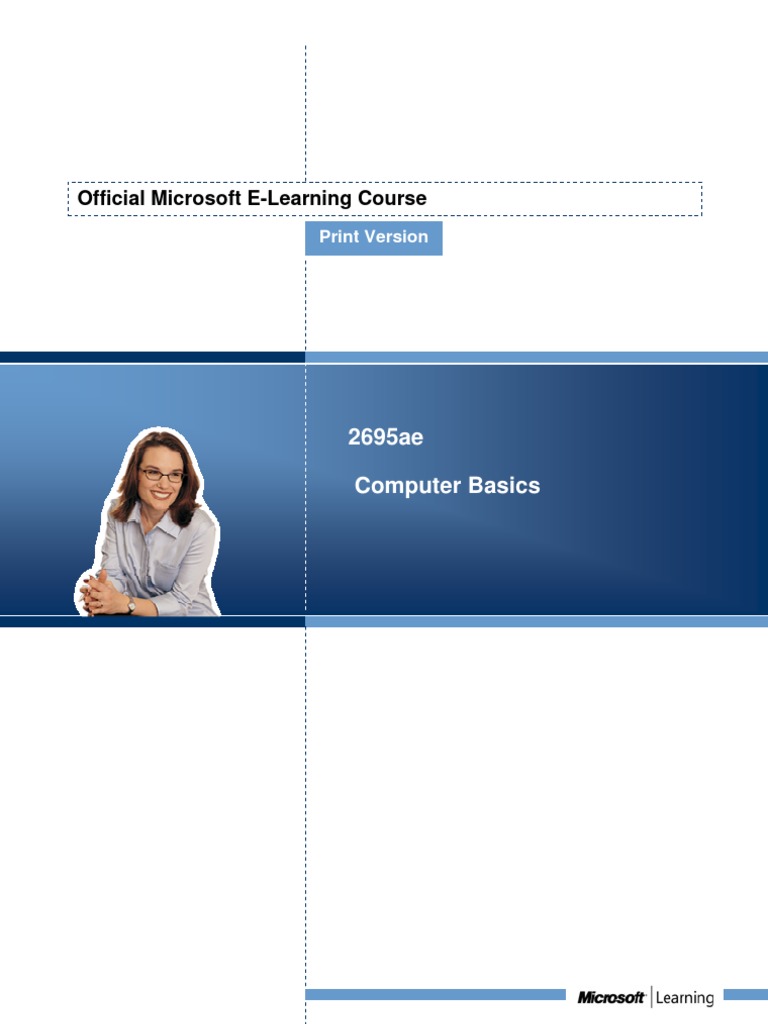 Official Microsoft E-Learning Course: 2695ae Computer Basics | PDF ...