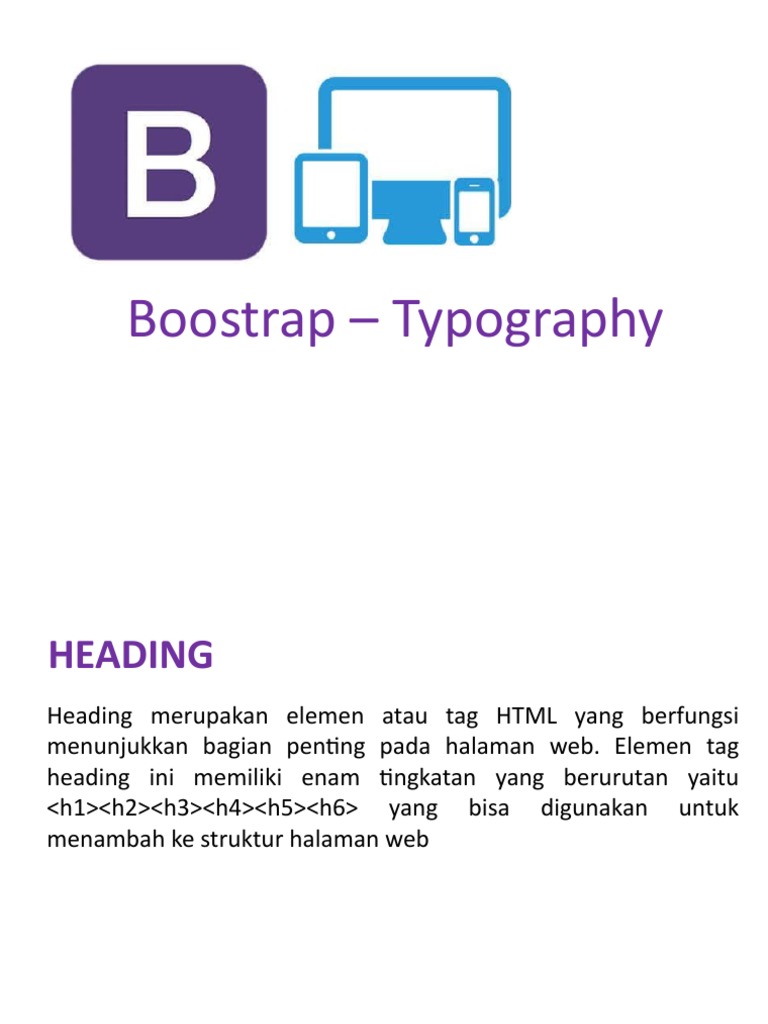Bootstrap - Typography | PDF