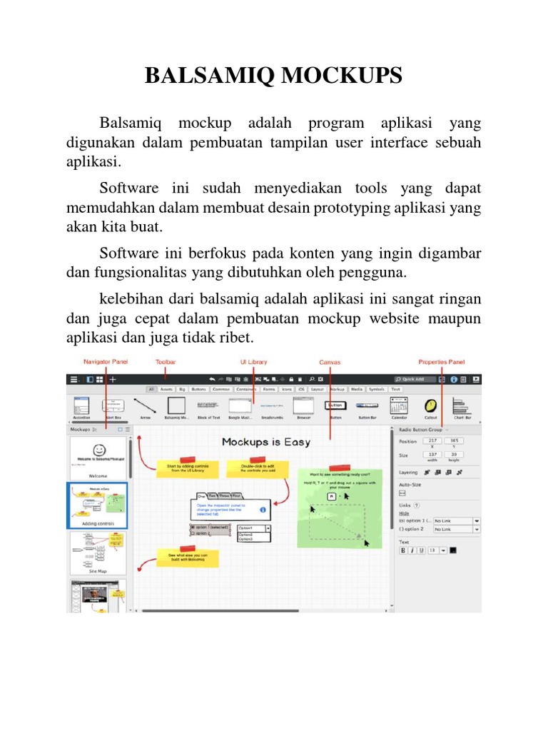 Panduan Balsamiq Mockups untuk UI Design | PDF