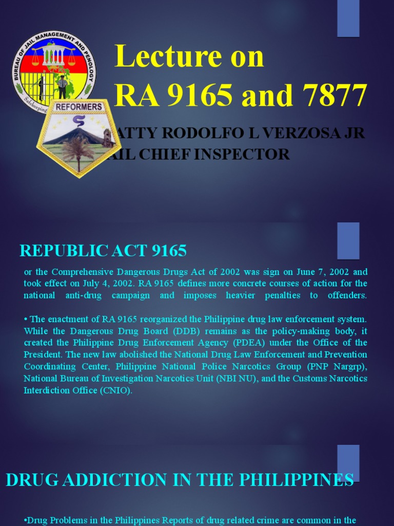 RA 9165: Legal Framework & Penalties | PDF | Drugs Acting On The ...
