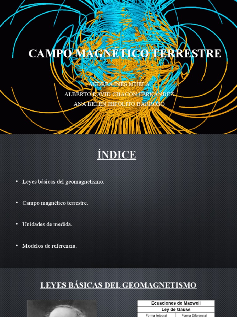 Trabajo Geomagnetismo | PDF | Campo magnético de la tierra | Tierra