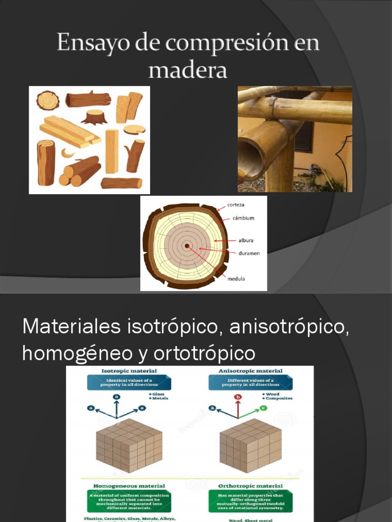 Ensayo de compresión en madera: guía completa | PDF