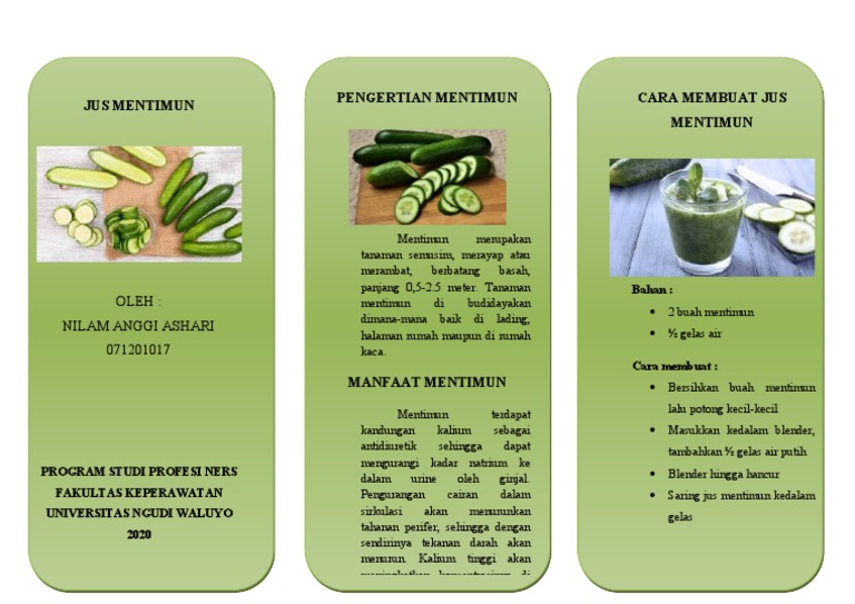 LEAFLET Jus Timun Fix | PDF