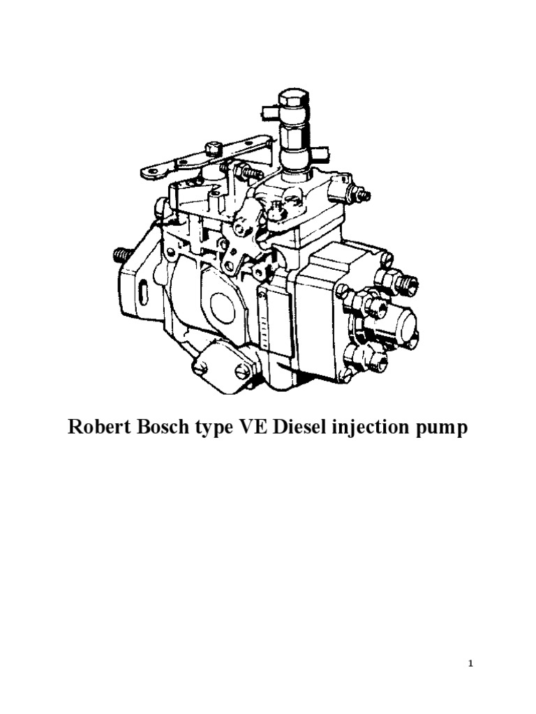 Robert Bosch Type VE Diesel Injection Pump | PDF | Fuel Injection ...