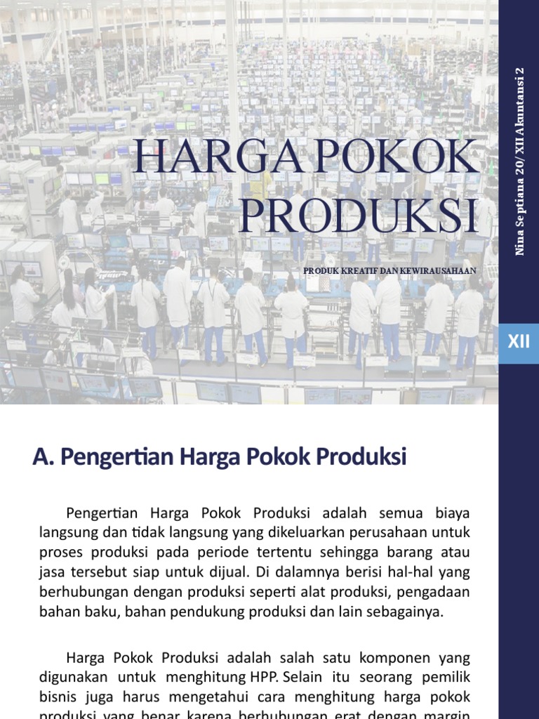 MENGHITUNG HPP DENGAN METODE FULL COSTING | PDF