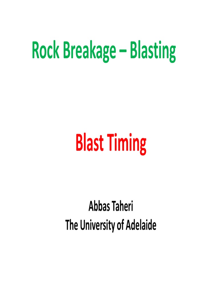 Blast Timing | PDF | Explosion | Density