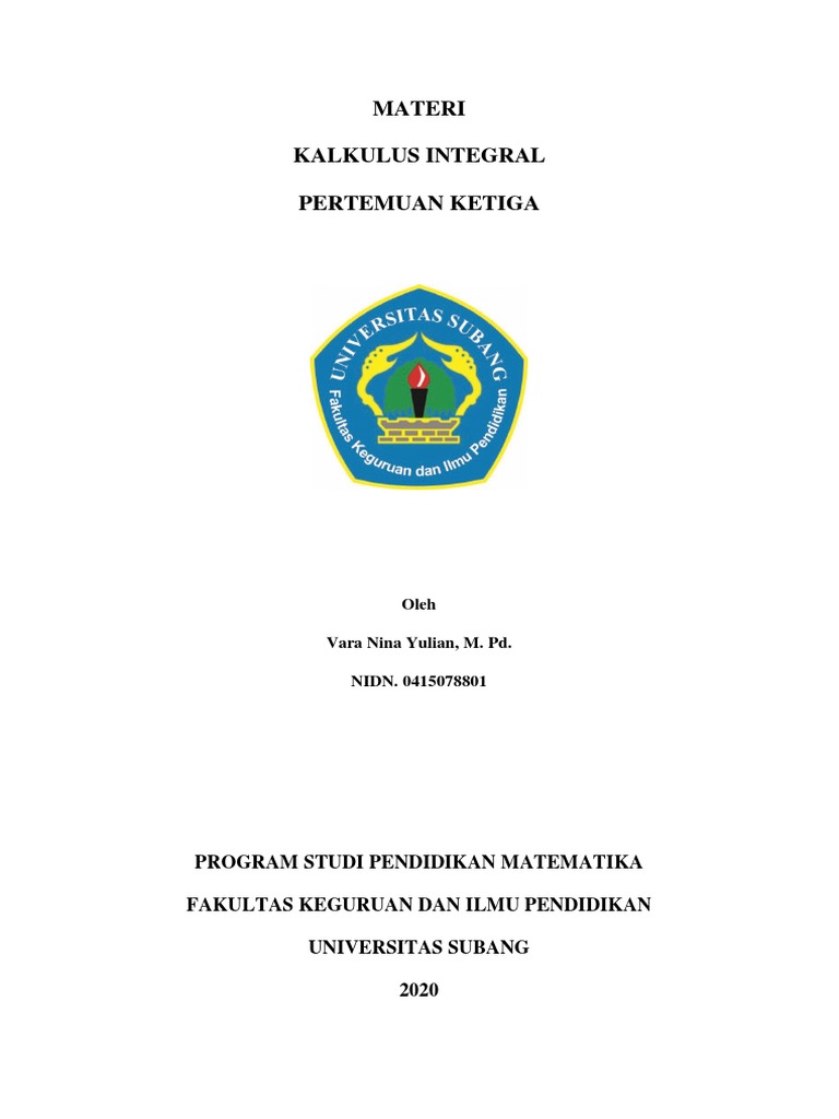 Teorema Nilai Rata-rata Integral | PDF