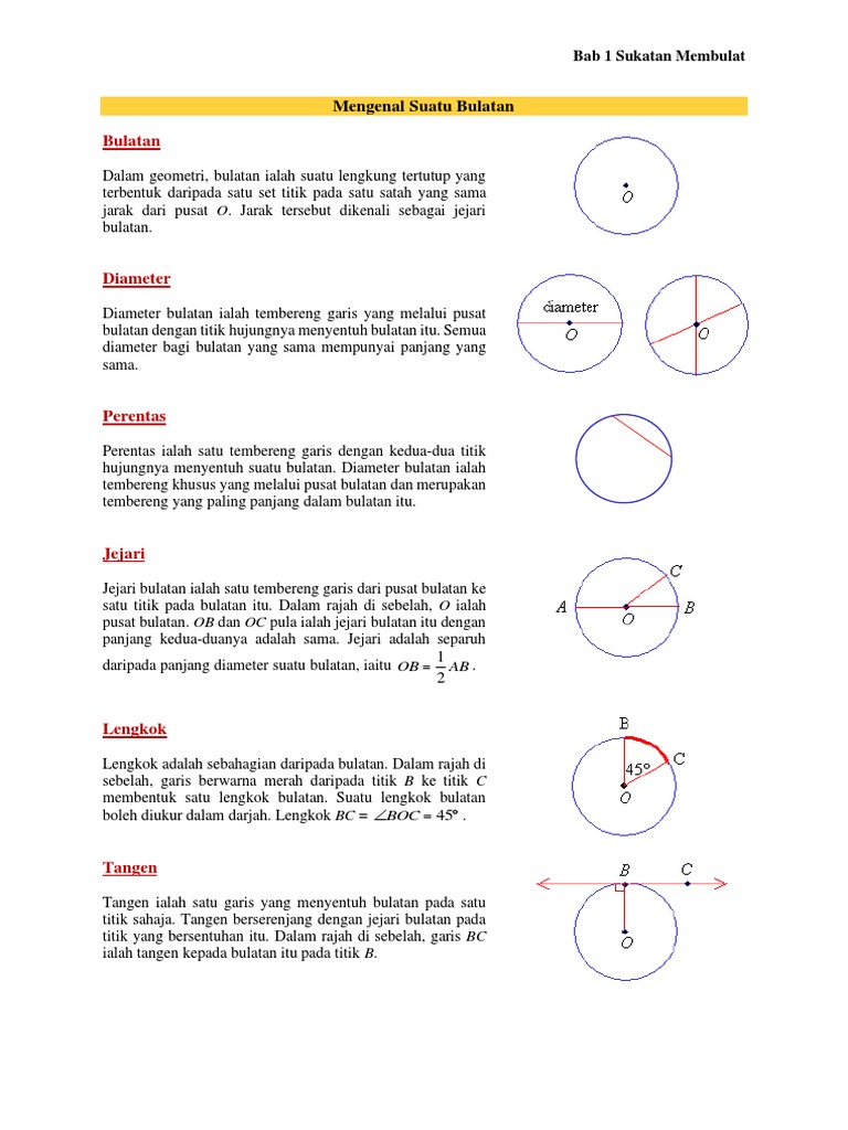 Mengenal Suatu Bulatan | PDF