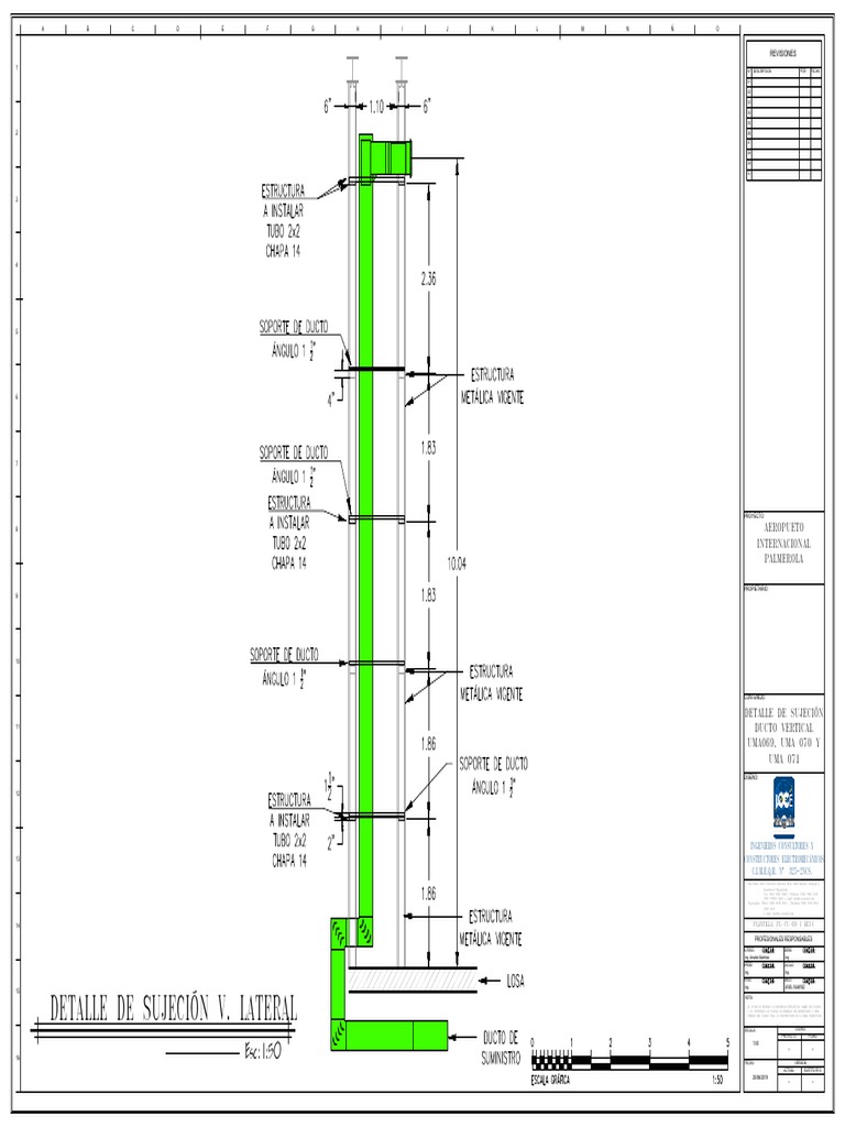 Detalle de Sujeción Ducto Vertical VL | PDF